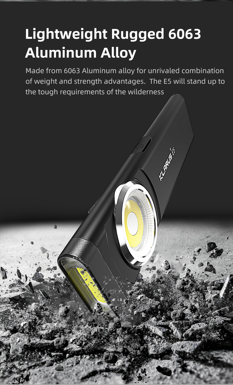 Magnetic Base and Dual Light Source EDC Flashlight-EDC-KLARUS