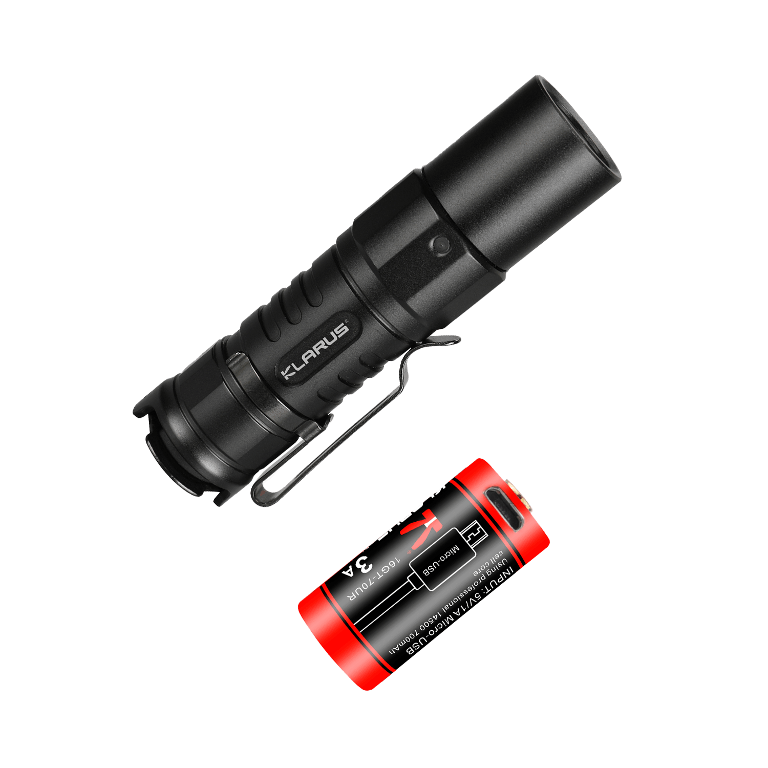 Compact Dual-Switch Tactical Flashlight XT1C - KLARUS
