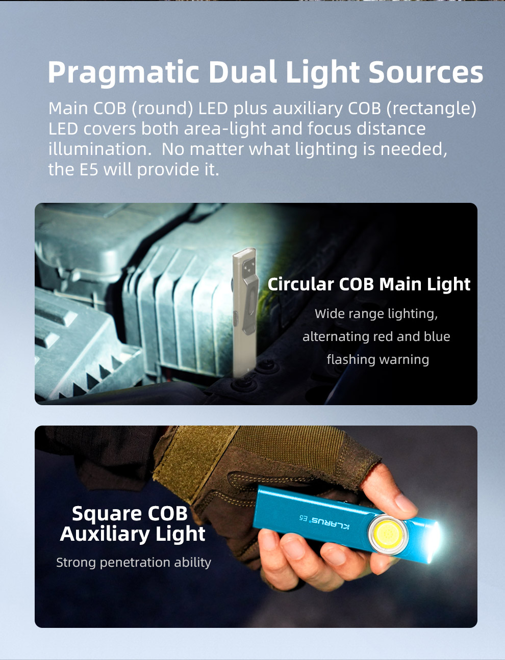 Magnetic Base and Dual Light Source EDC Flashlight (New Colors)-EDC-KLARUS